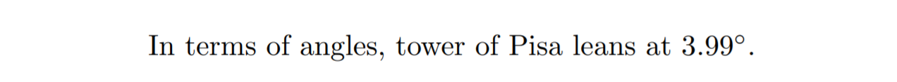LaTeX Degree Symbol - LaTeX-Tutorial.com