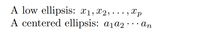 How Do You Insert Ellipses In LaTeX LaTeX Tutorial